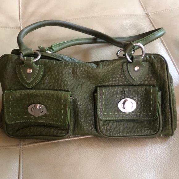 capaccioli | Bags | Super Cute Green Leather Satchel | Poshmark